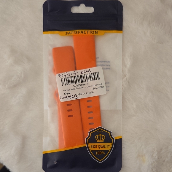 fitbit | Wearables | Fitbit Orange Band | Poshmark